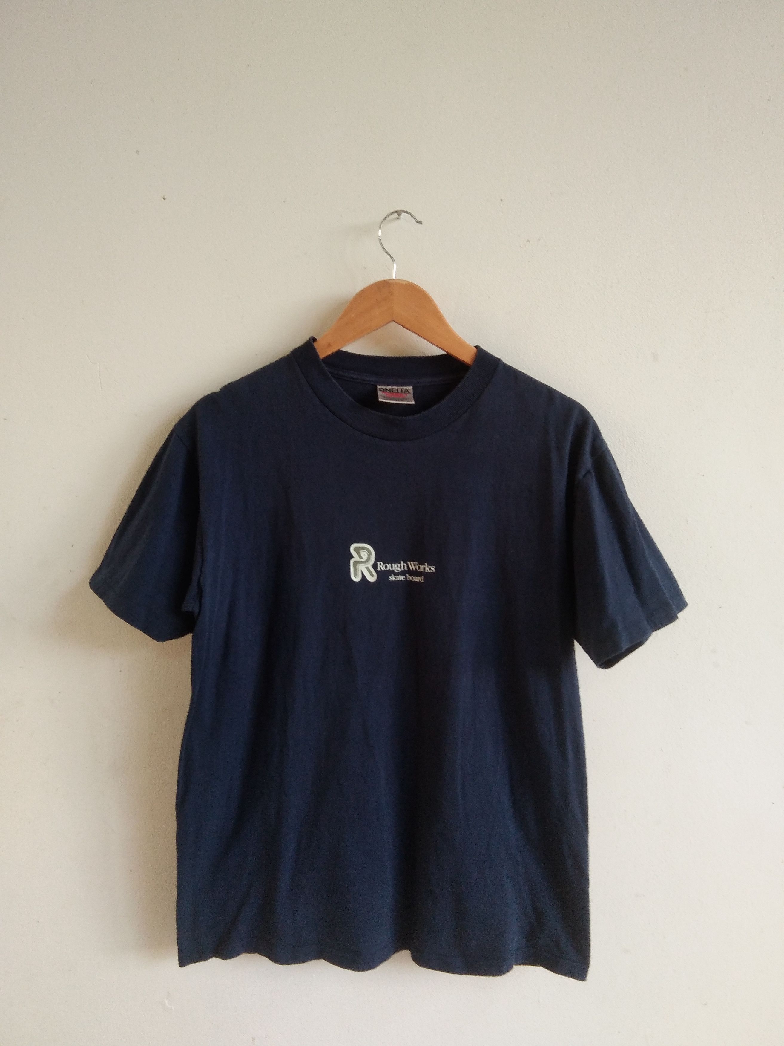 Skategang × Streetwear × Vintage Vintage 90s Rough Works Skateboard Skate Tshirt | Grailed