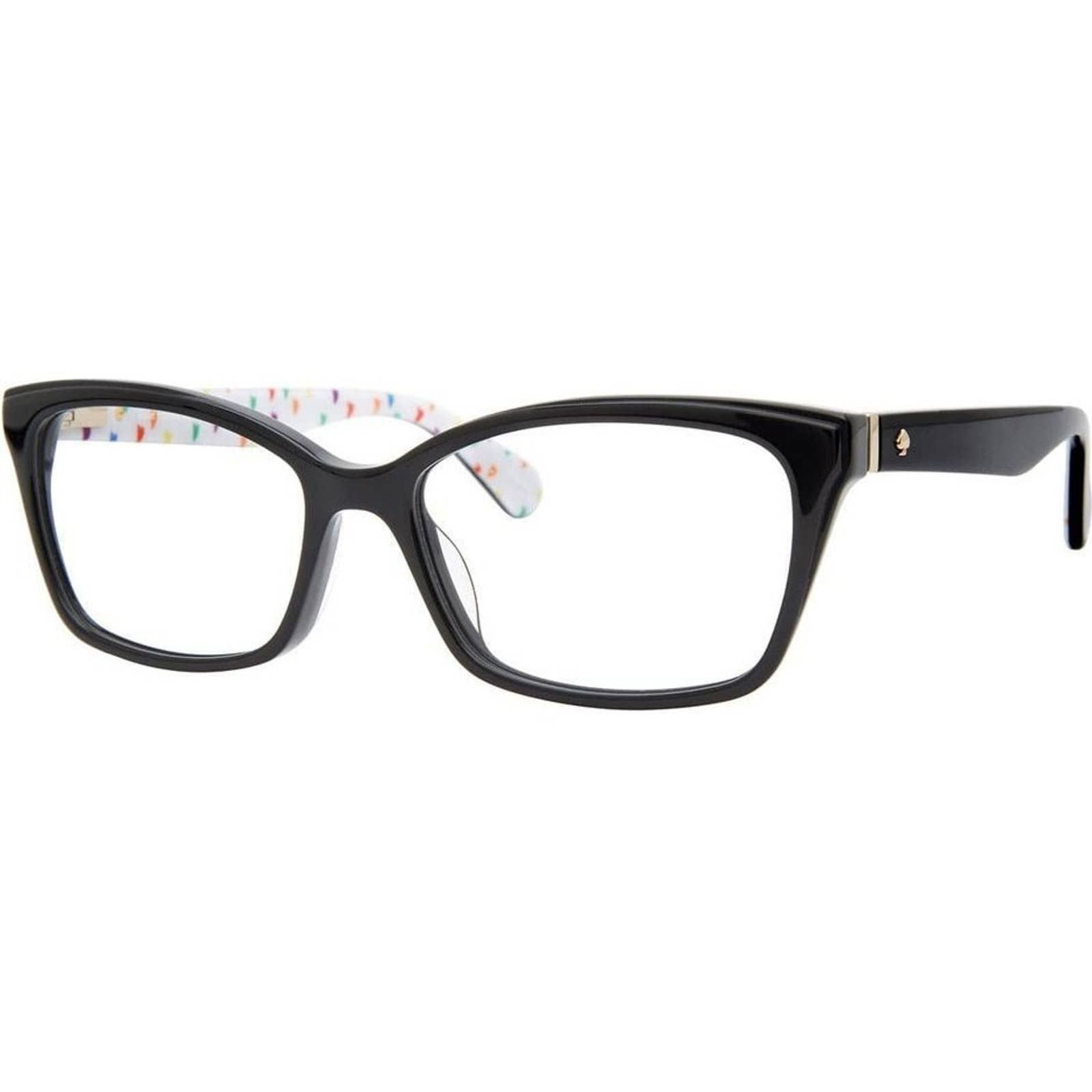 Kate Spade KATE SPADE-JERI 06ZL Rectangle Eyeglasses Black/Multicolor ...