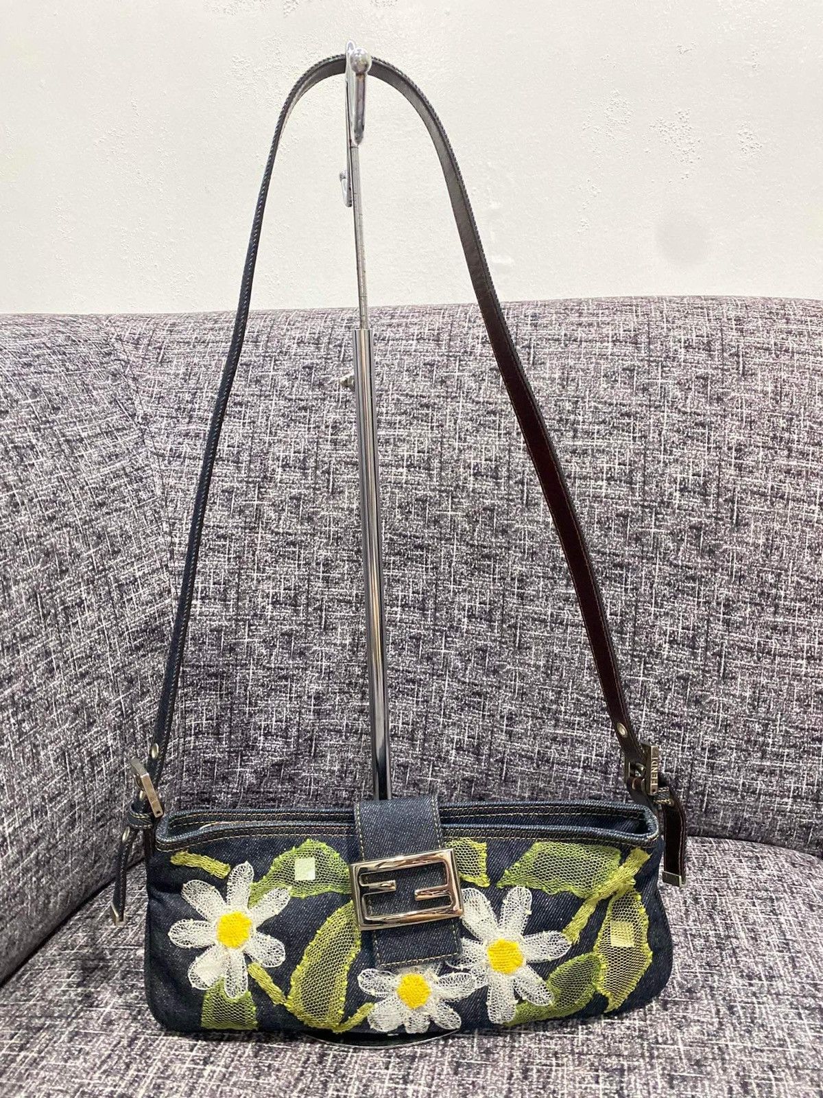 Fendi Fendi Flower Patchwork Denim Bag | Grailed