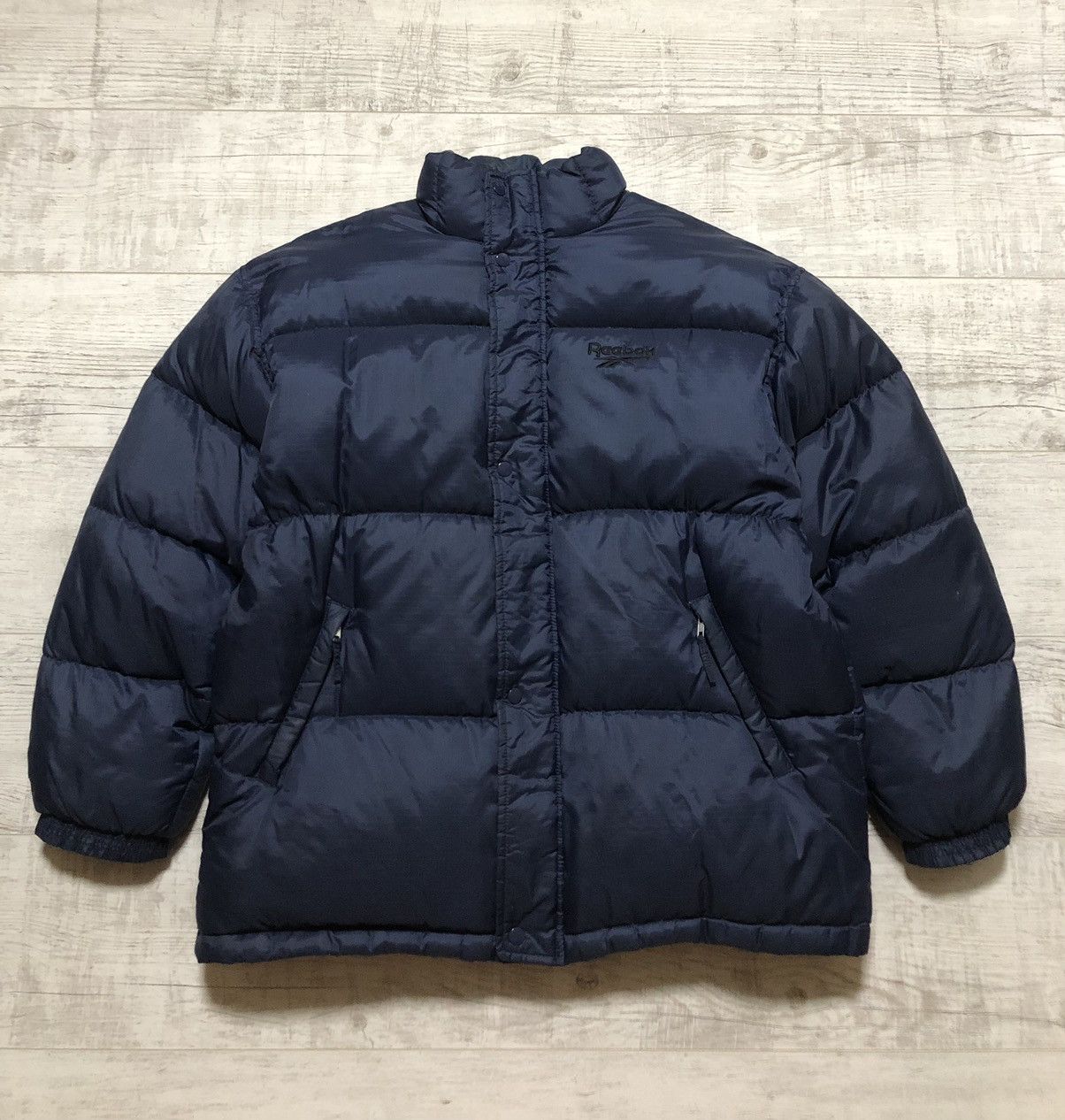 Vintage Vintage 90's Reebok Nylon Drill Puffer Down Jacket | Grailed