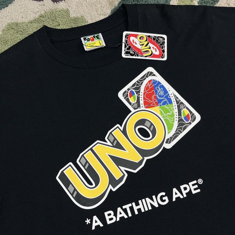 Bape 2021 A Bathing Ape x Uno “Card Game” Black T | Grailed