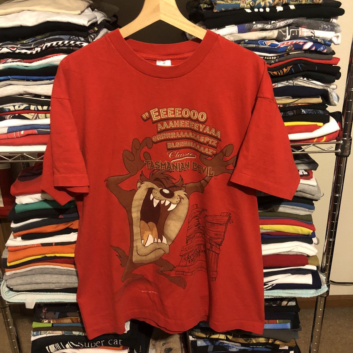 Fruit Of The Loom × Streetwear × Vintage Vintage 1993 Red Taz tee | Grailed