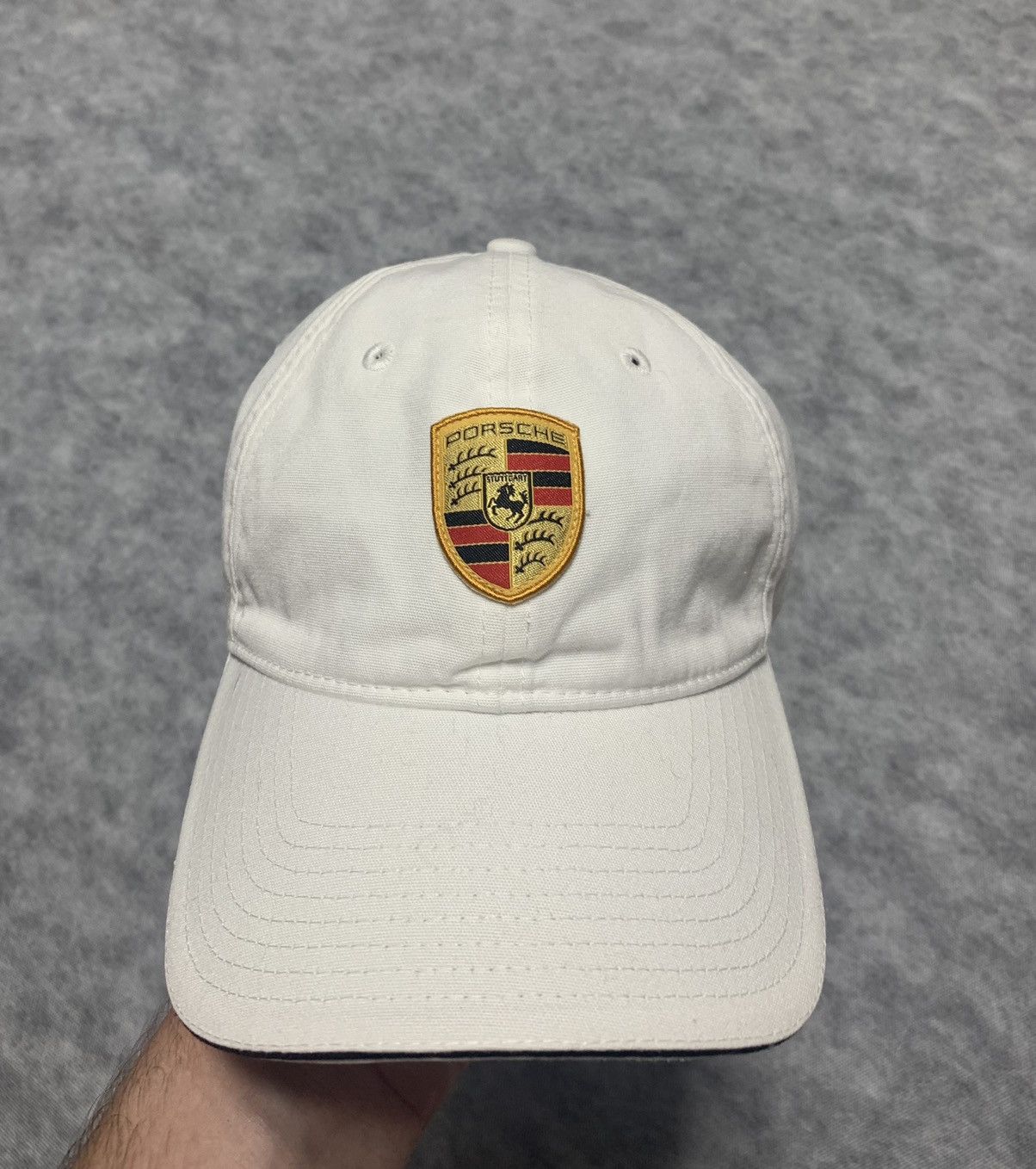 Porsche Design × Streetwear × Vintage Porsche Embroidered Logo White ...