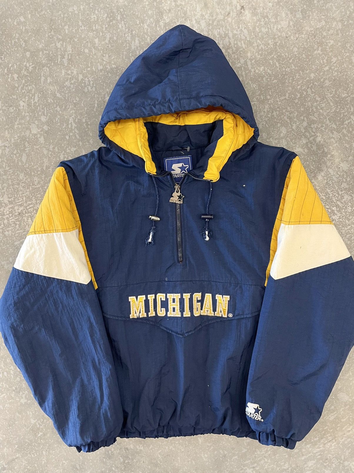 Vintage Vintage 90s University Of Michigan Wolverines Starter Jacket ...
