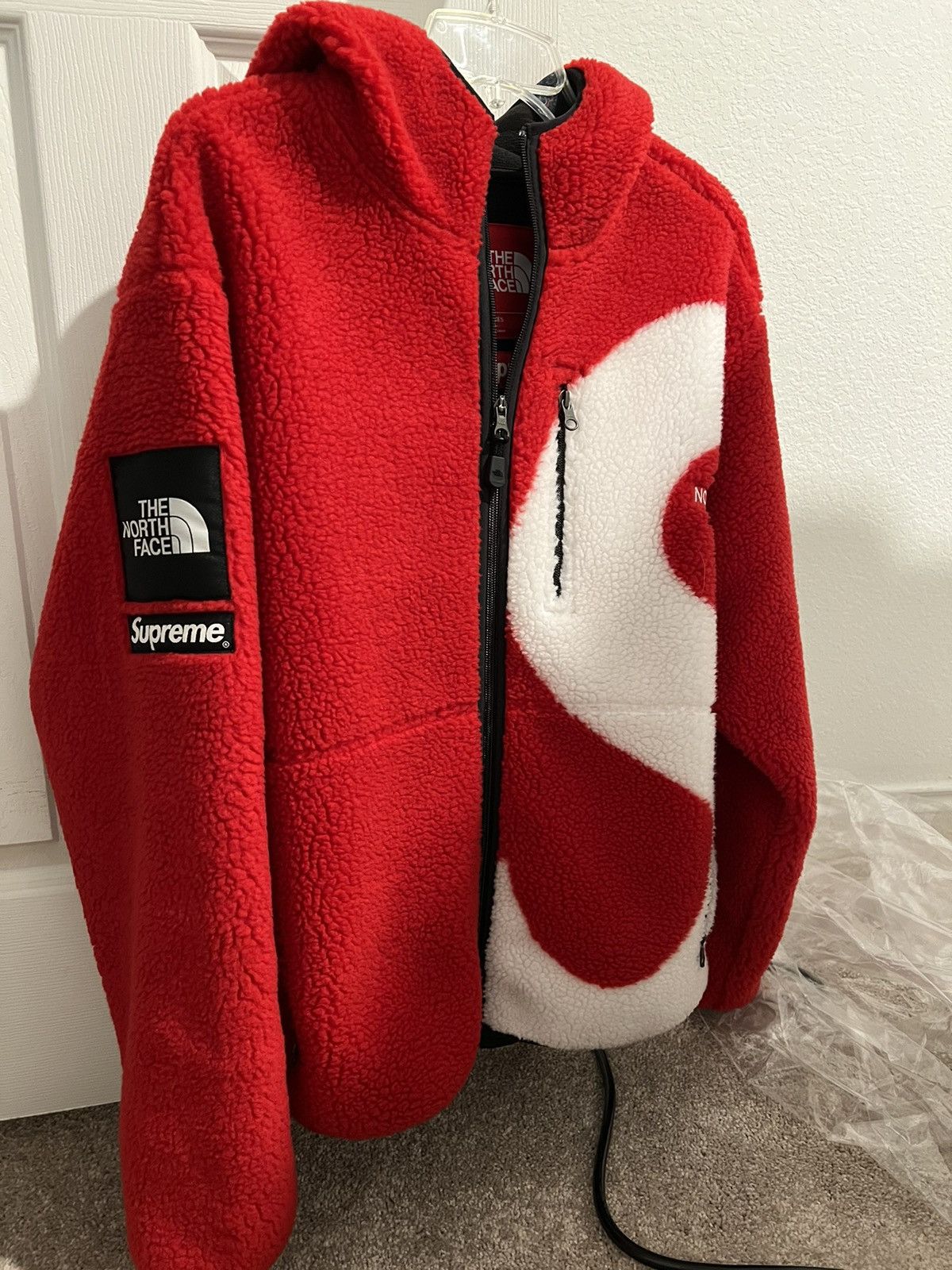 Supreme Supreme north face s logo fleece jacket | Grailed