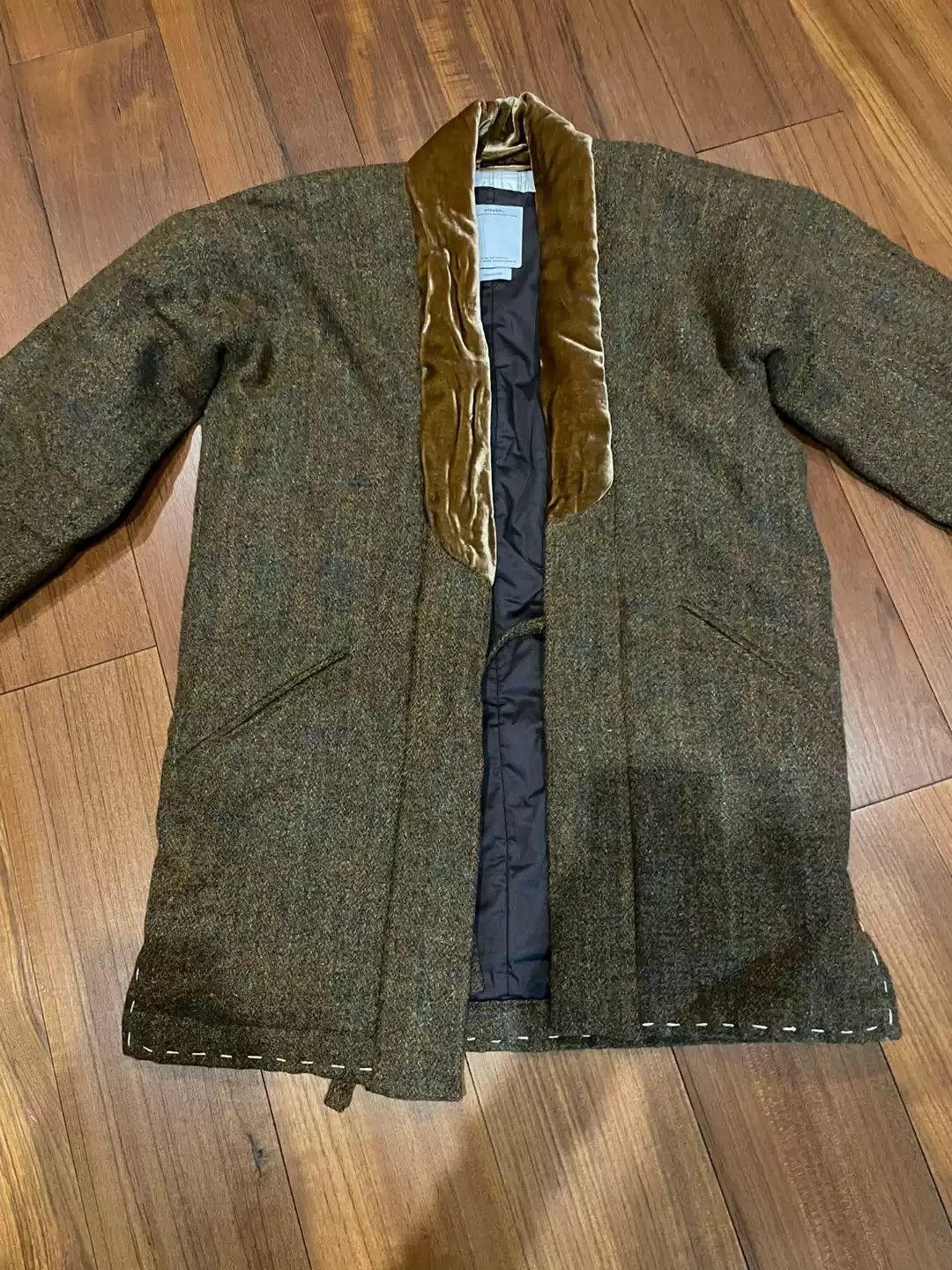Visvim VISVIM DOTERA COAT HARRIS TWEED SILK | Grailed