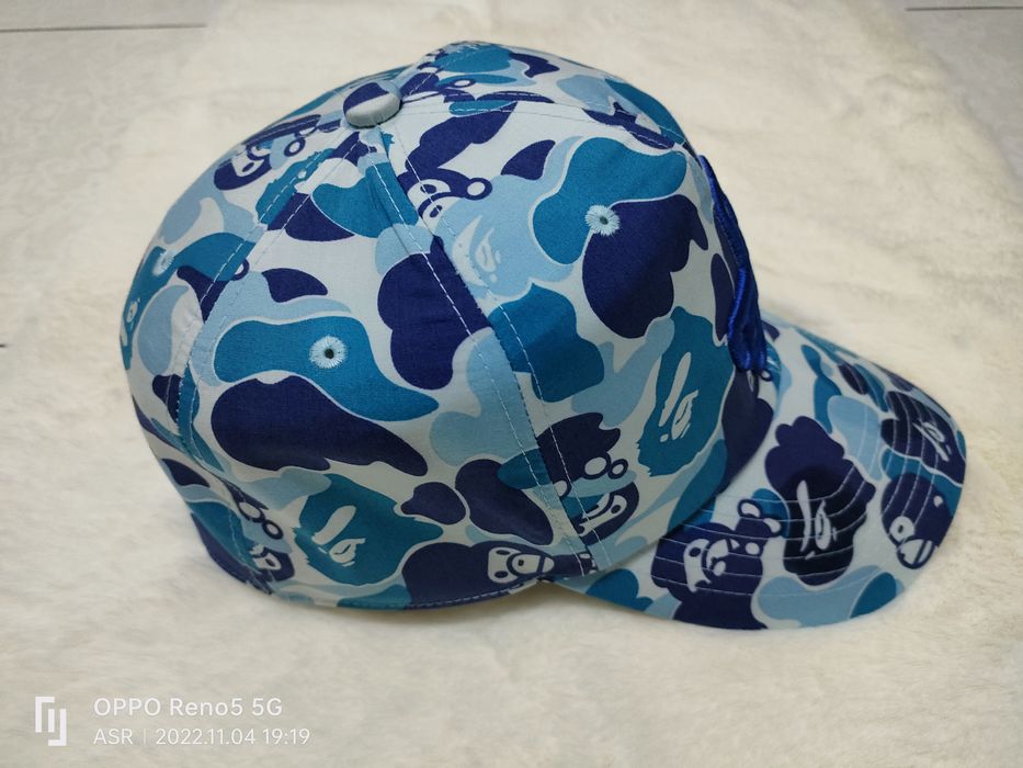 Bape OG BAPE - A BATHING APE BLUE HEADS FITTED HAT SZ M | Grailed