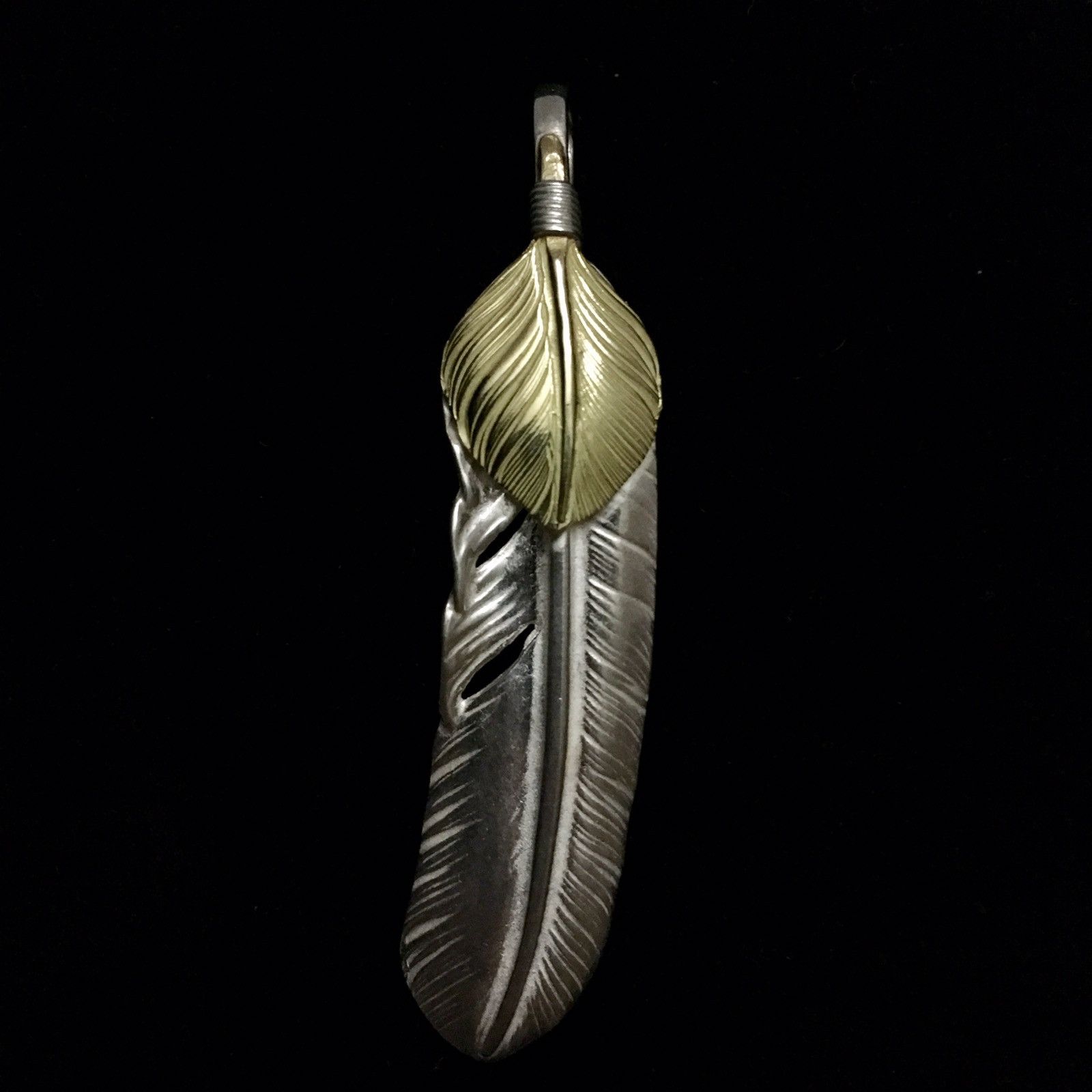 Goros Goros 18k Gold Heart Feather | Grailed