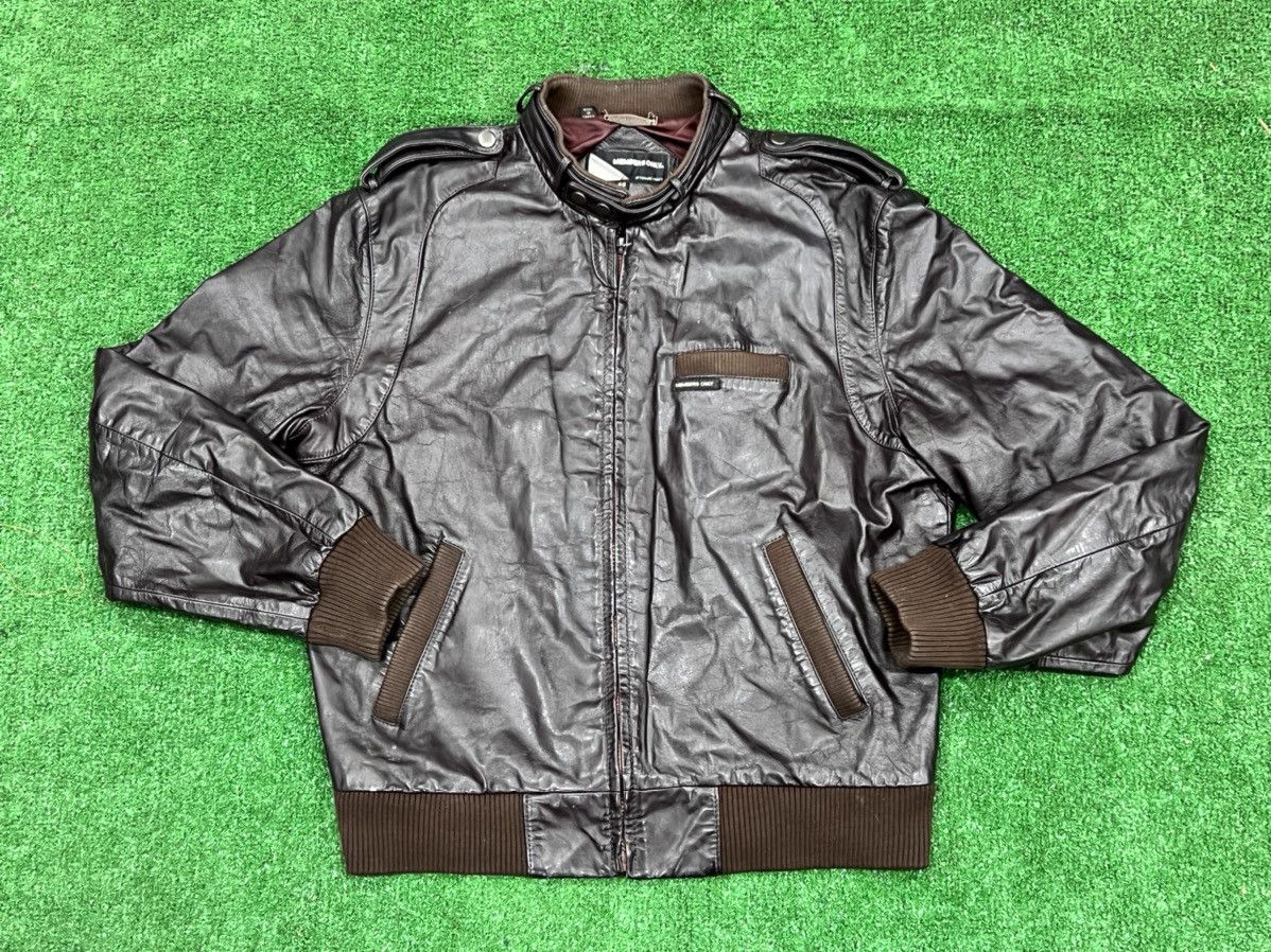 Members Only × Streetwear × Vintage 80s Members Only Leather Jacket ...