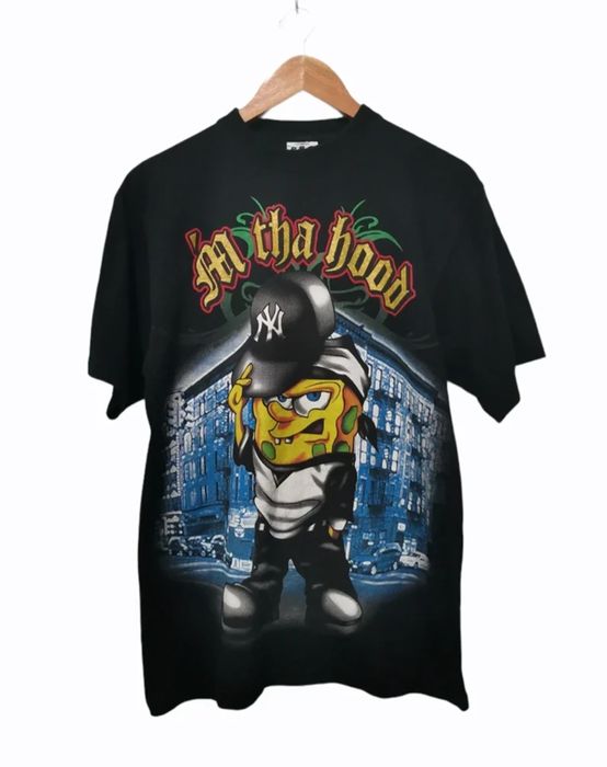 Vintage Vintage SpongeBob NY Rap Tee Tupac Hiphop Eminem Outkast | Grailed