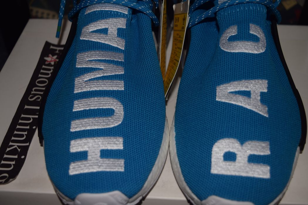 Adidas SAMPLE Adidas Pharrell NMD Human Race Blue | Grailed