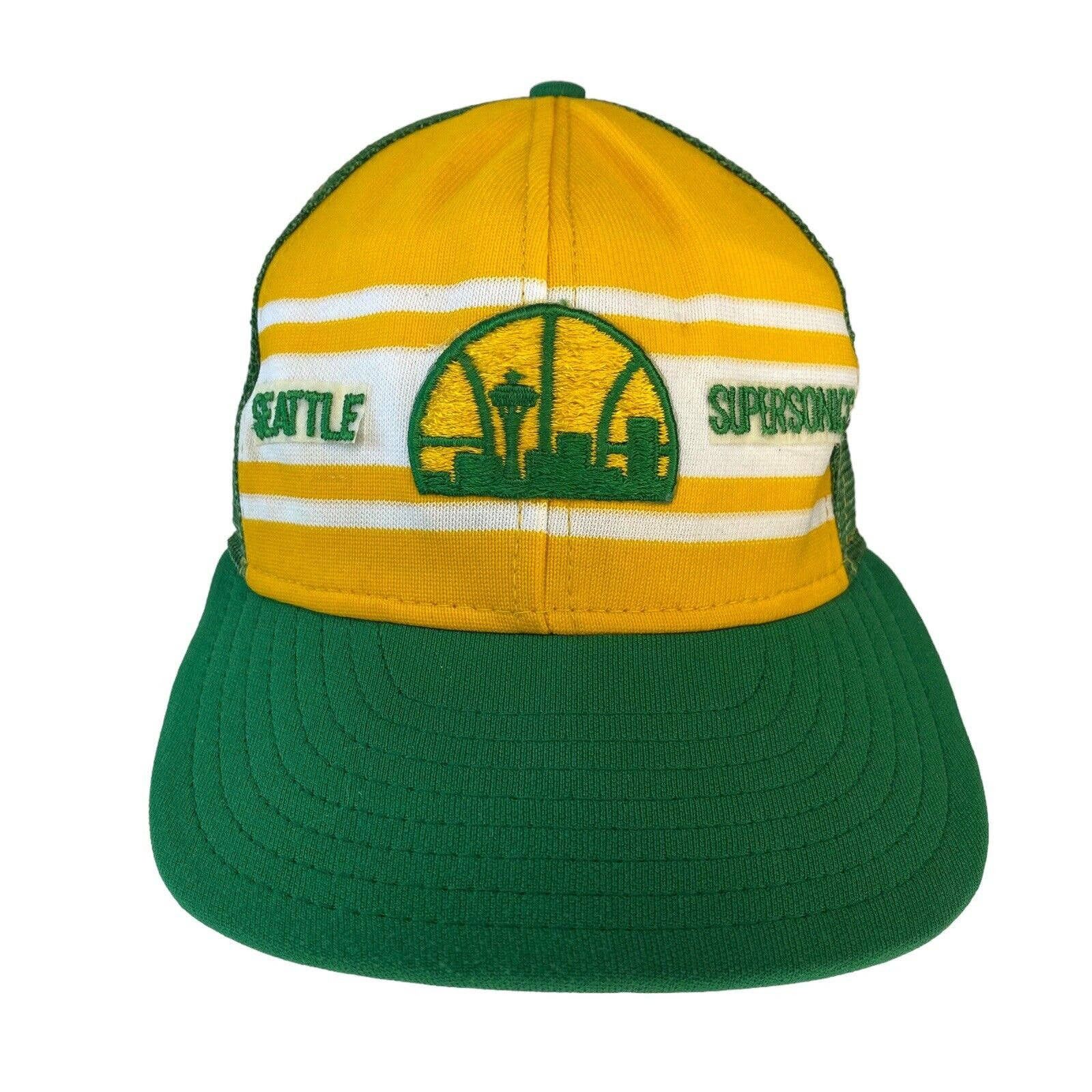 NBA Vintage Seattle Super Sonics Hat 1980s AJD Snap Back Trucker | Grailed