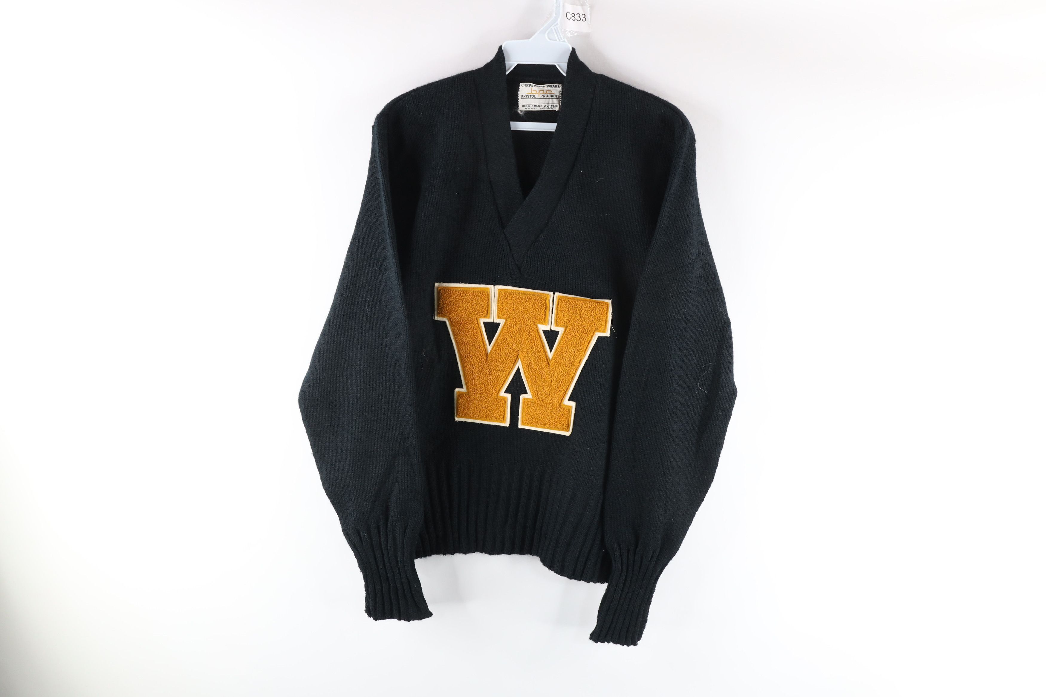 vintage-vintage-70s-w-varsity-letterman-v-neck-sweater-black-usa-grailed