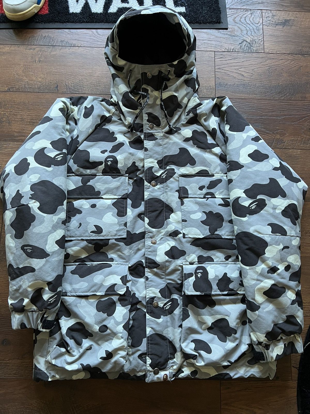 Bape 2006 bape down fill snowboard puffer jacket snow Camo | Grailed