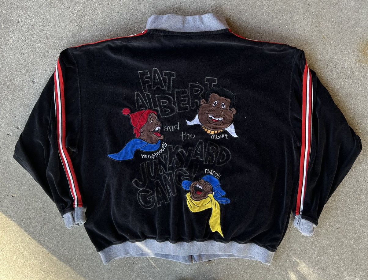 Fubu × Vintage Rare vintage fat Albert fubu platinum velour jacket ...