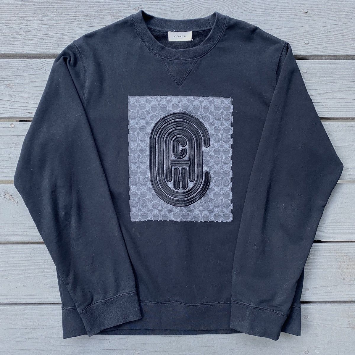 Vintage Coach 1941 Signature Retro Logo Embroidered Sweatshirt | Grailed