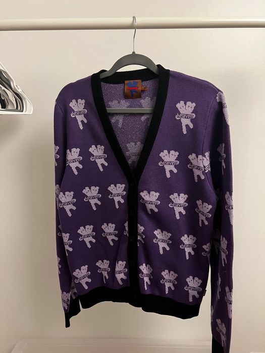 Marc Jacobs Purple Heaven by Marc Jacobs Logo Cardigan | Grailed Marc Jacobs Purple Heaven by Marc Jacobs Logo Cardigan | Grailed