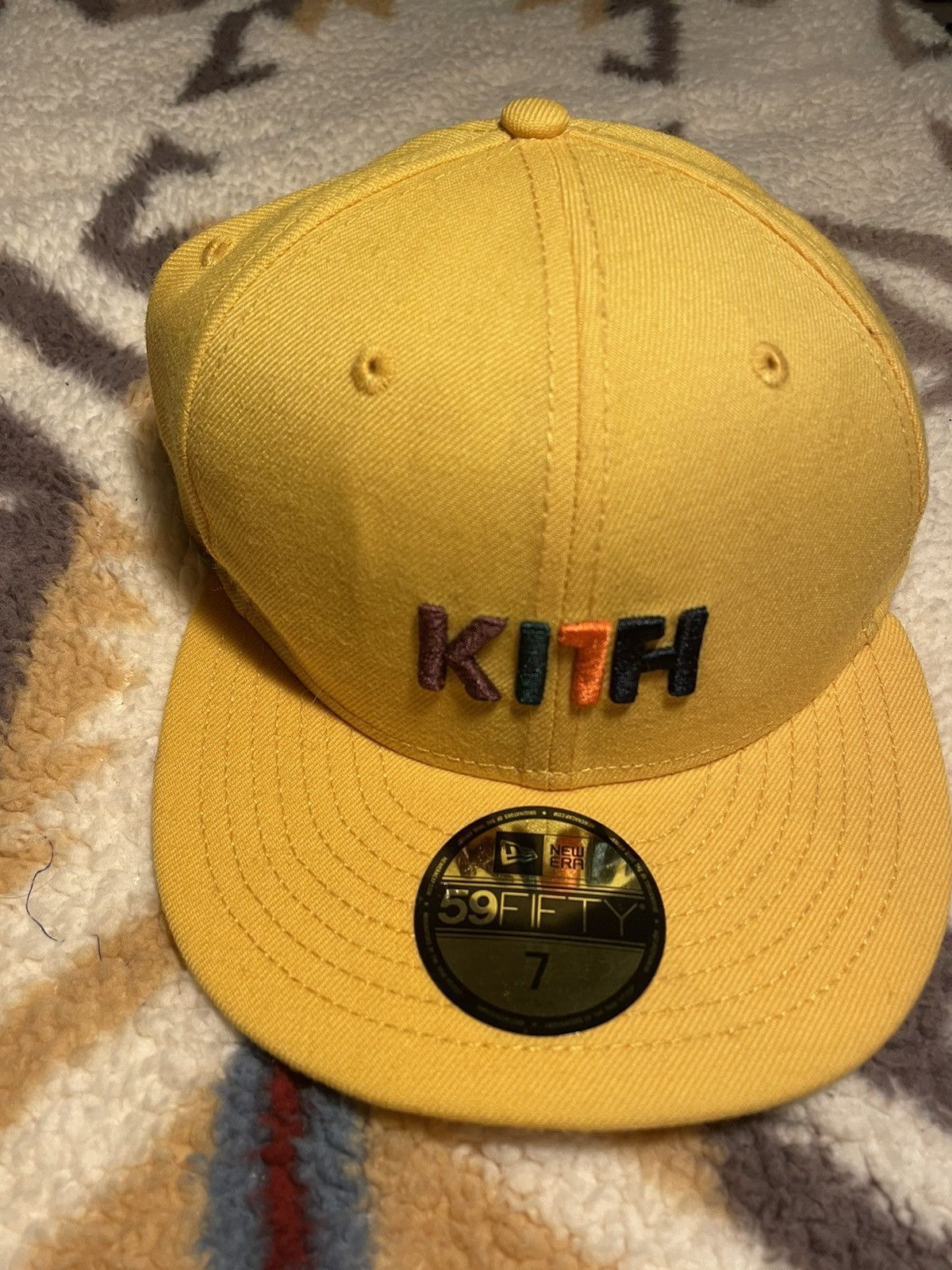 Kith Kith Rainbow Block Logo 7 Fitted Hat | Grailed