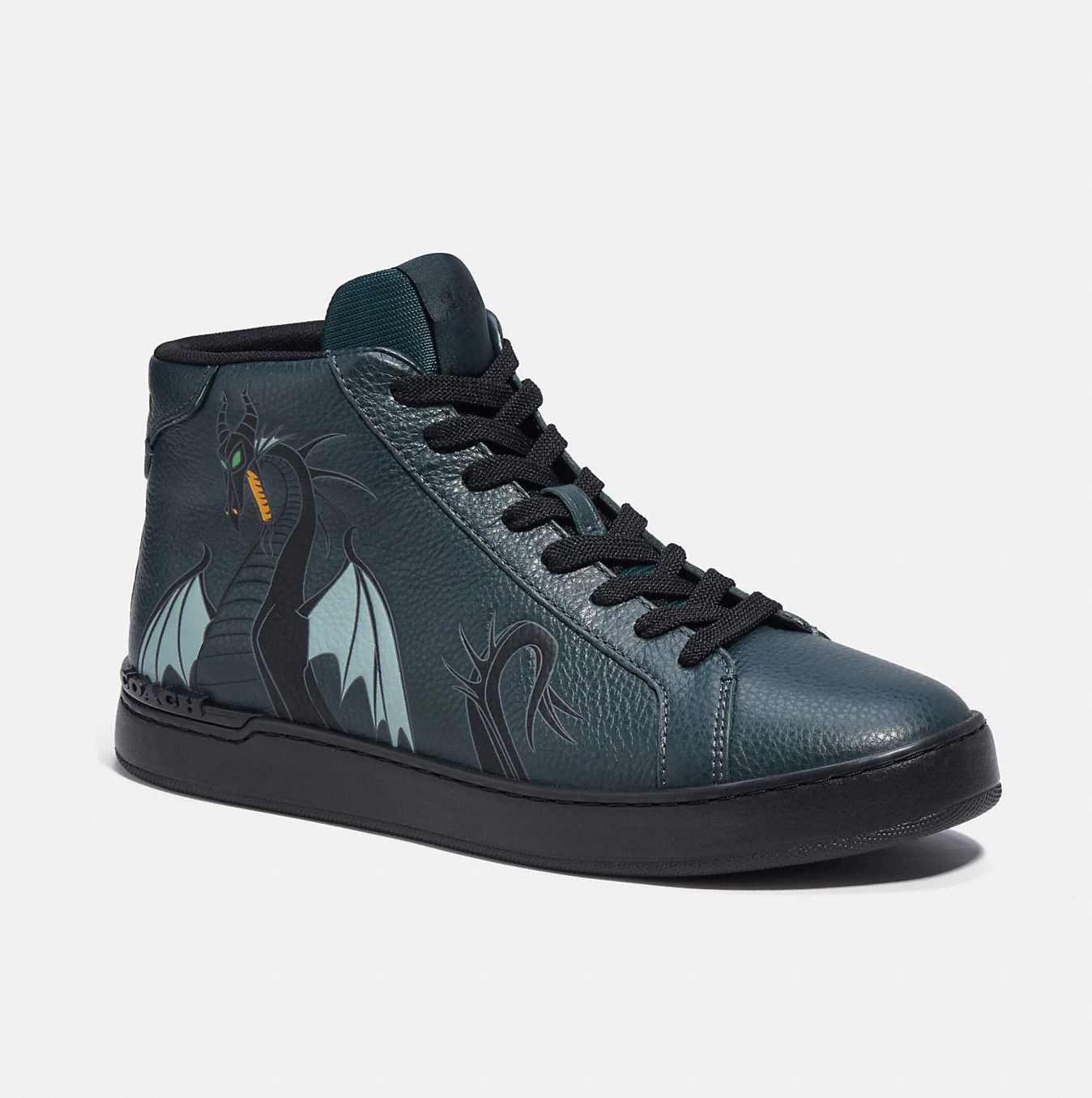 Coach Disney Clip High Top Sneaker With Maleficent Dragon Motif | Grailed
