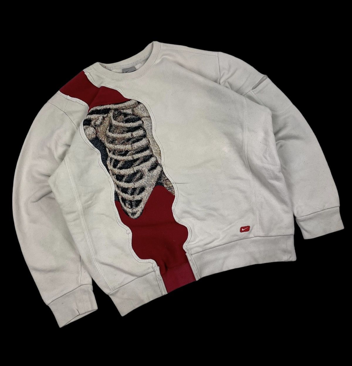 Nike Rare Reworked Nike (Skeleton) Vintage sweatshirt | Grailed