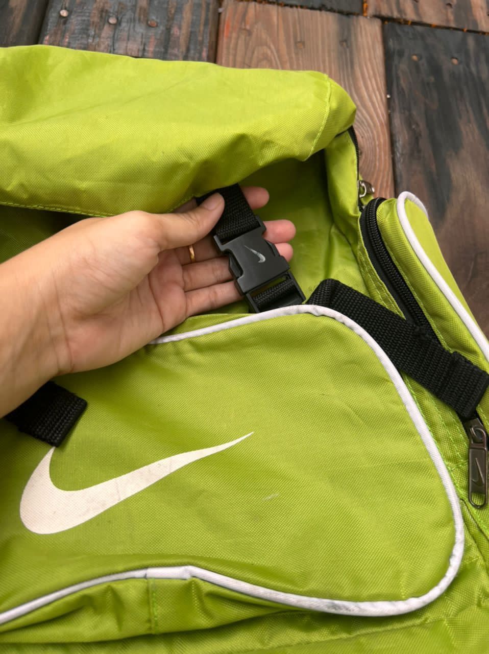 Nike × Nike ACG × Vintage Vintage 90s Nike Tanker Parachute Backpack ...