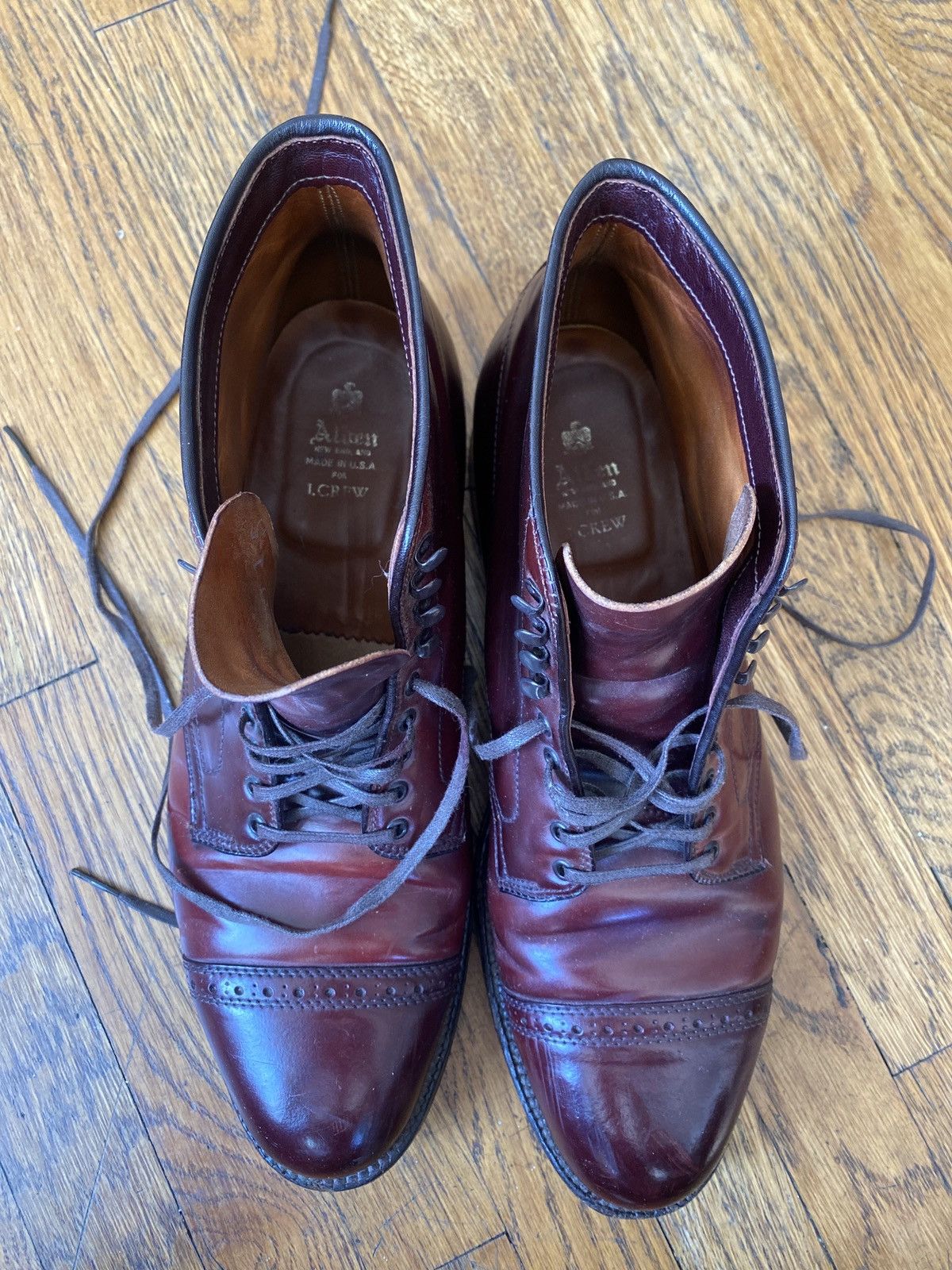 Alden Alden for J.Crew Shell Cordovan Dress Boots | Grailed