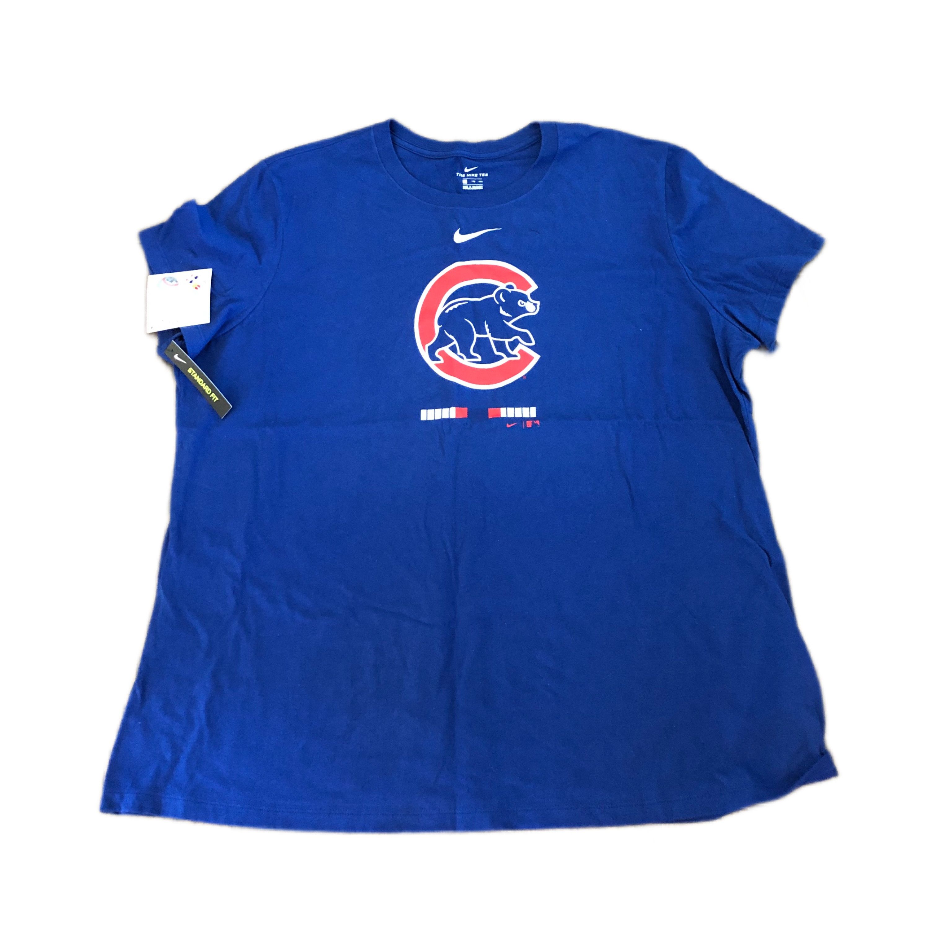 Nike NWT Chicago Cubs Nike Women's Legacy XL Logo T-Shirt | Grailed