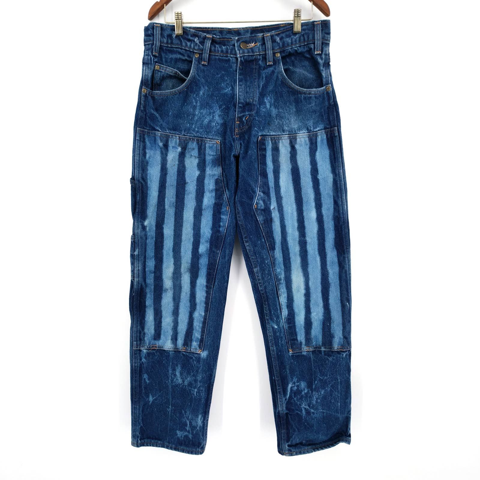 Custom × Streetwear × Vintage Vintage Prison Blues Double Knee Custom ...