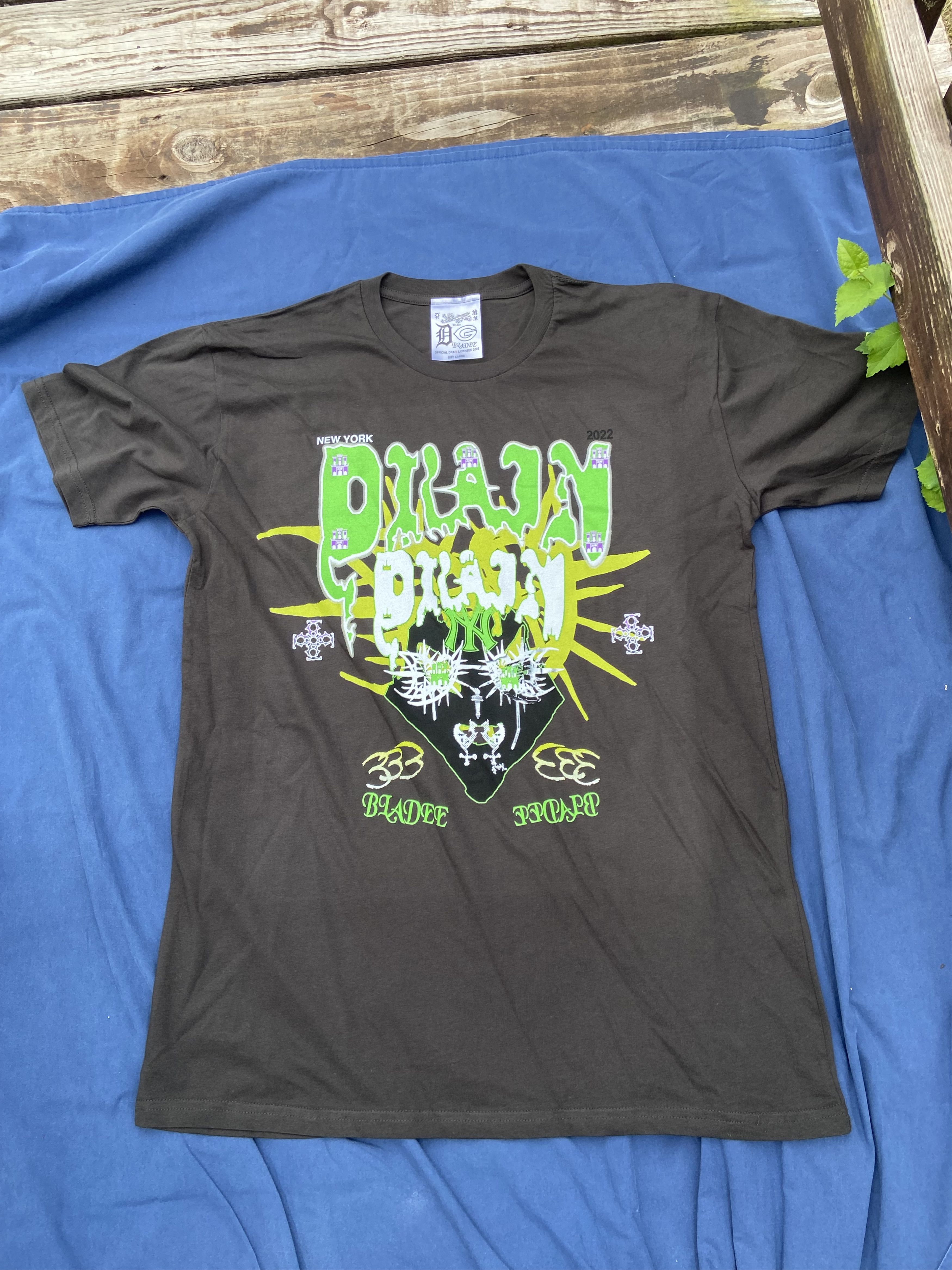 Sad Boys Bladee Face Shield NYC Pop-Up Black T-shirt | Grailed