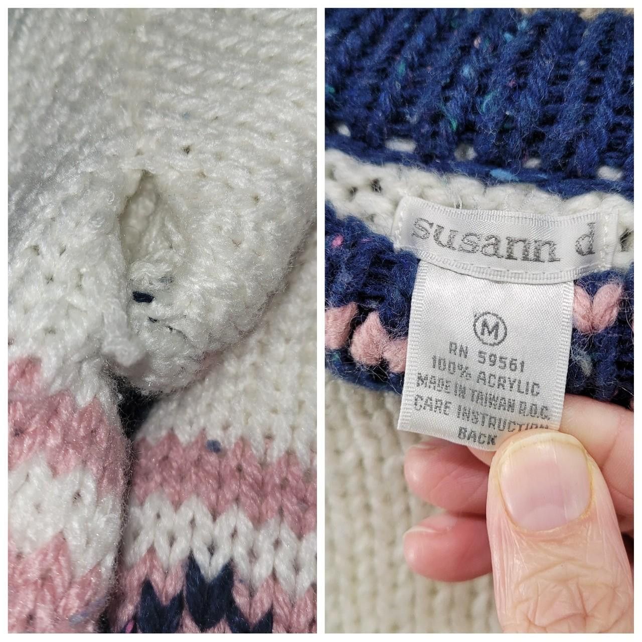 Vintage Vintage 80s geometric sweater Susann D | Grailed