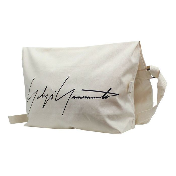Yohji Yamamoto Yohji Yamamoto Logo Printed Shoulder Bag Made in Japan ...