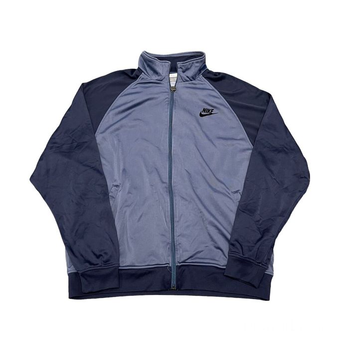 Nike Early 2000s Nike Athletics Velvet Tiger Print Track Jacket Silver ...