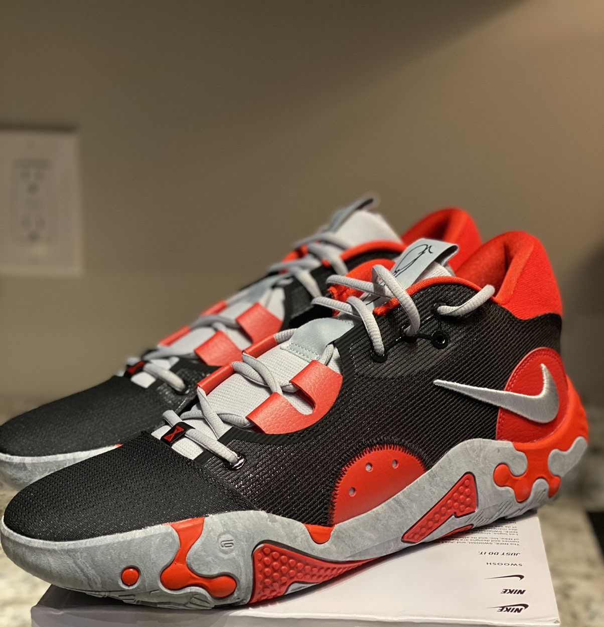 Nike Pg6 Bred Nike Basketball 🏀 Shoe | Grailed