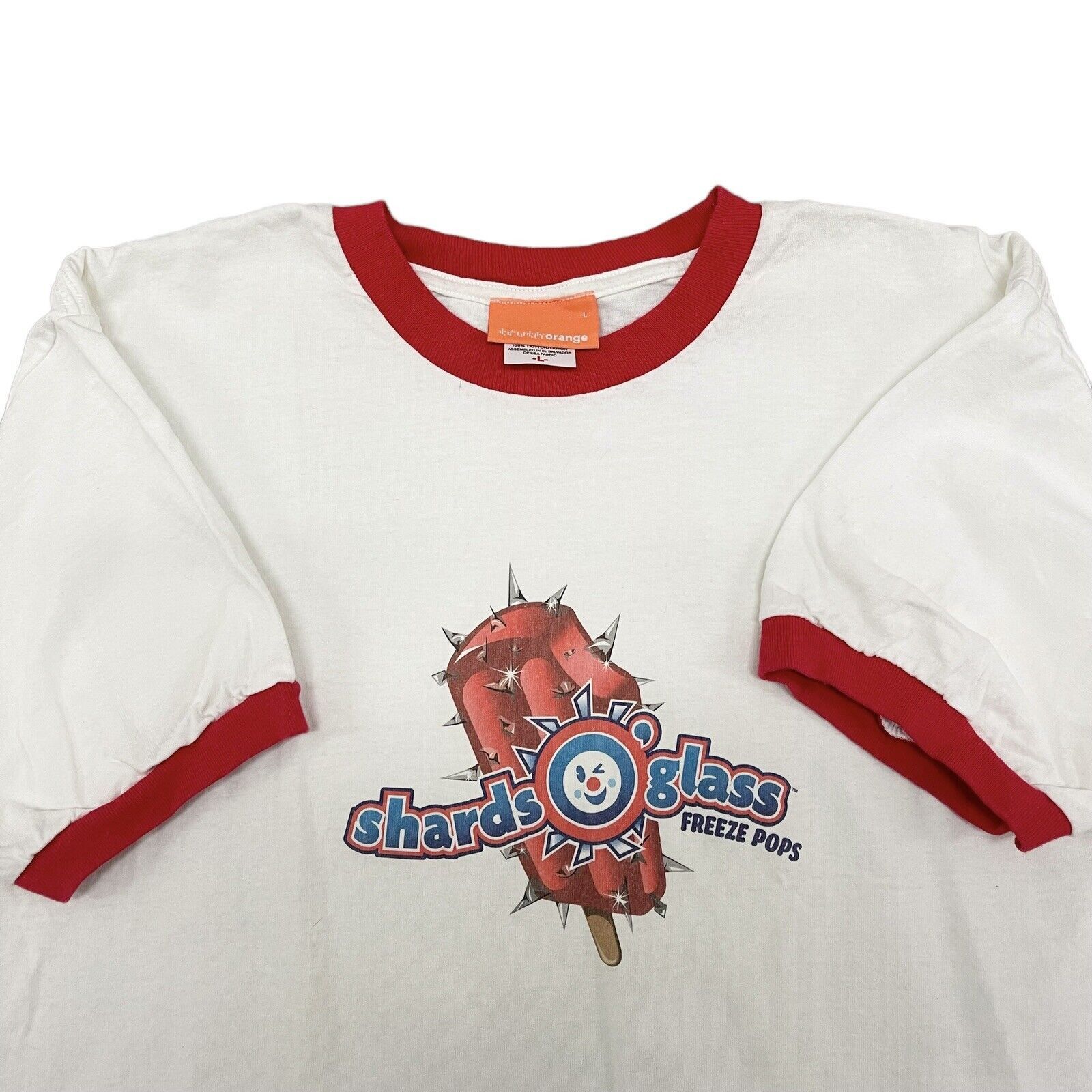 Vintage Vintage Truth Orange Shards o’ Glass Freeze Pops Shirt Mens L Anti-Smoking Ad | Grailed