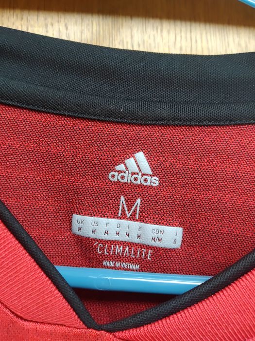 Adidas ADIDAS x MANCHESTER UNITED x CHEVY SOCCER JERSEY RED/BLACK | Grailed