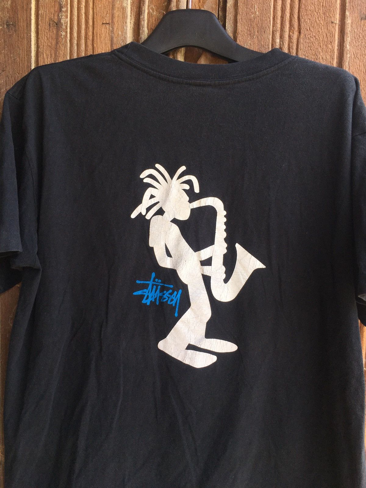 Stussy × Vintage Rare vintage 90s STUSSY playing music distressed ...