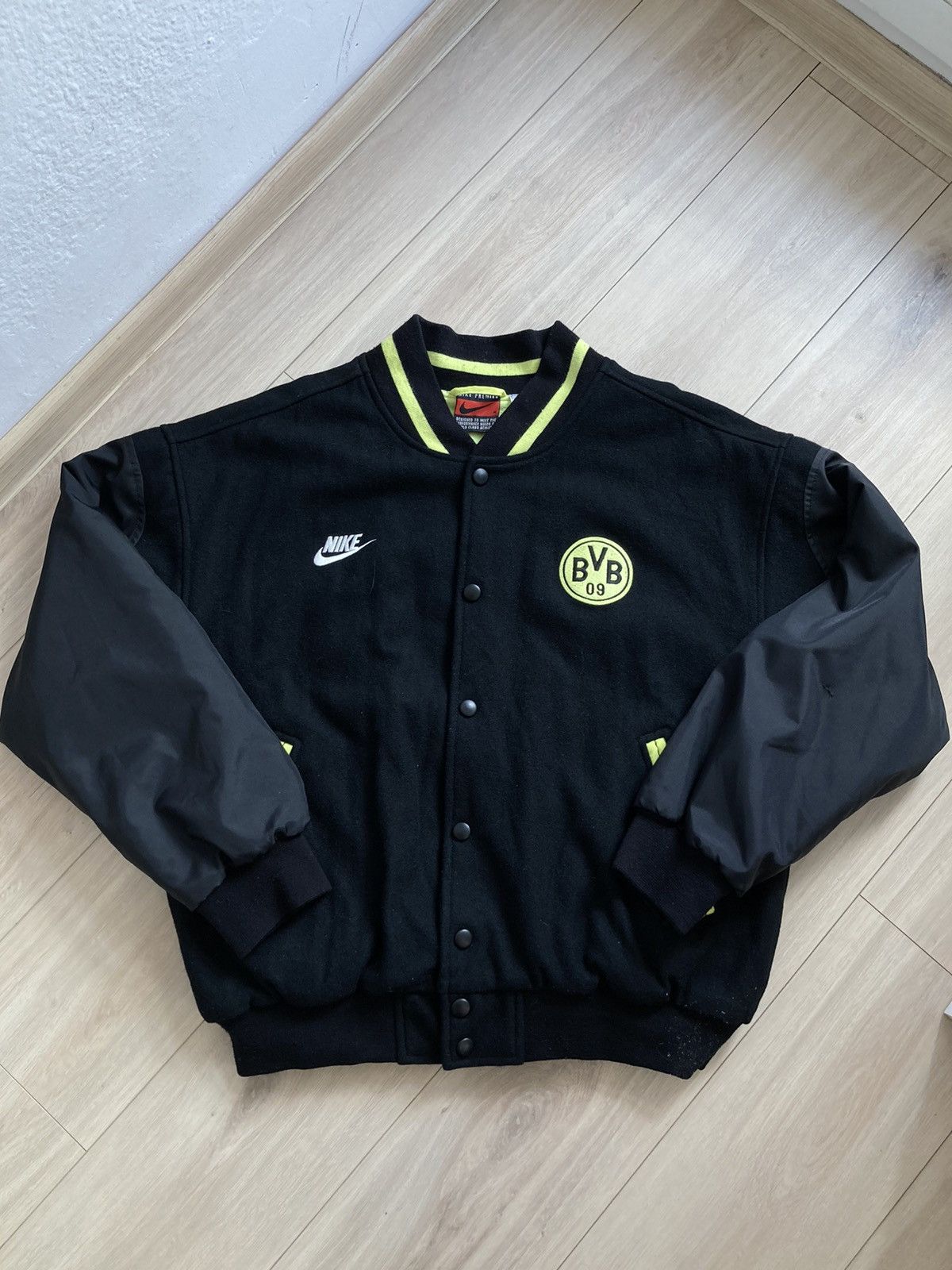 Nike × Soccer Jersey × Vintage Nike Borussia Dortmund Wool Varsity ...