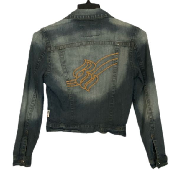 Rocawear ROCAWEAR Denim Jacket Y2K Logo Fade Sz S | Grailed