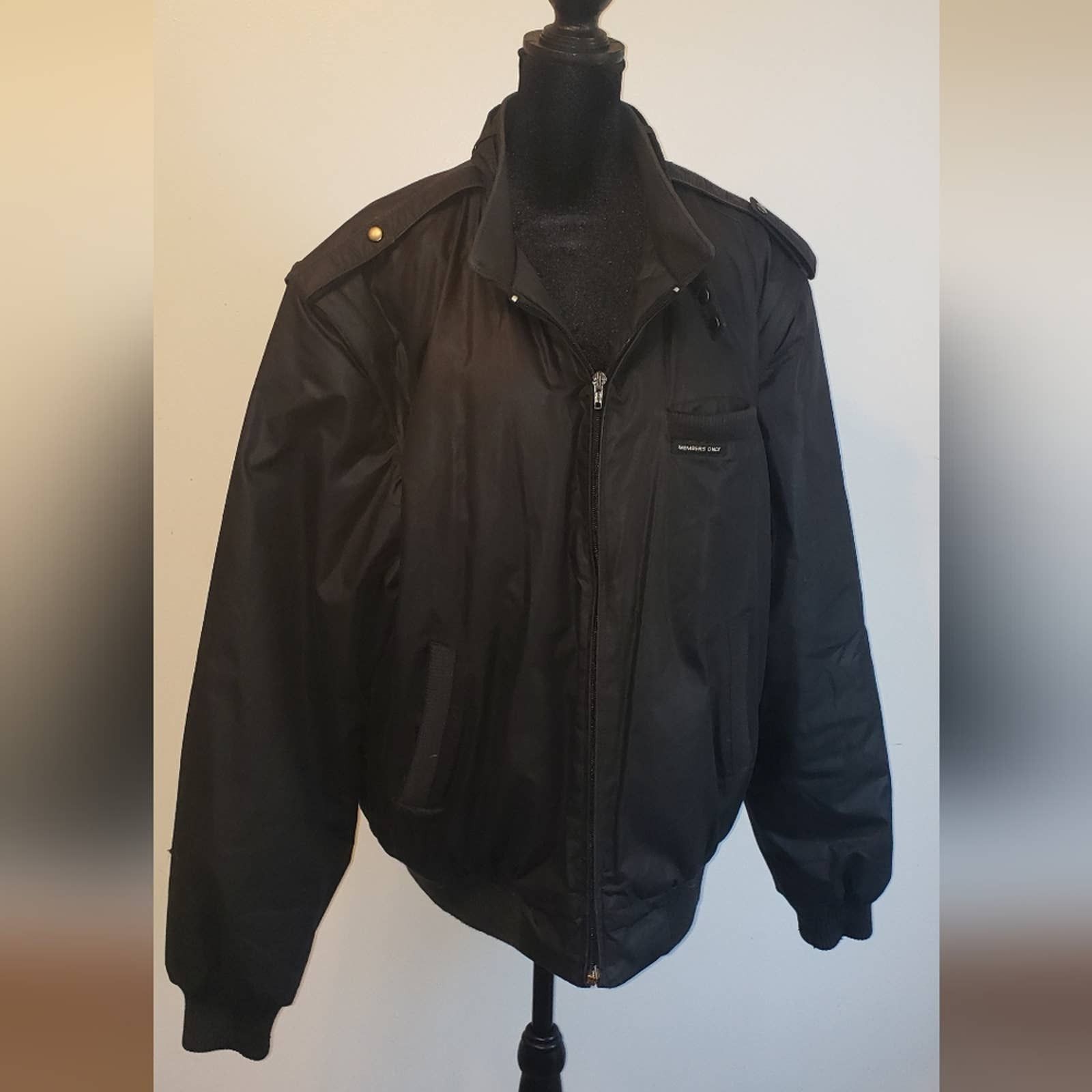 Members Only Vintage Members Only Jacket Black Mens Iconic 80s | Grailed