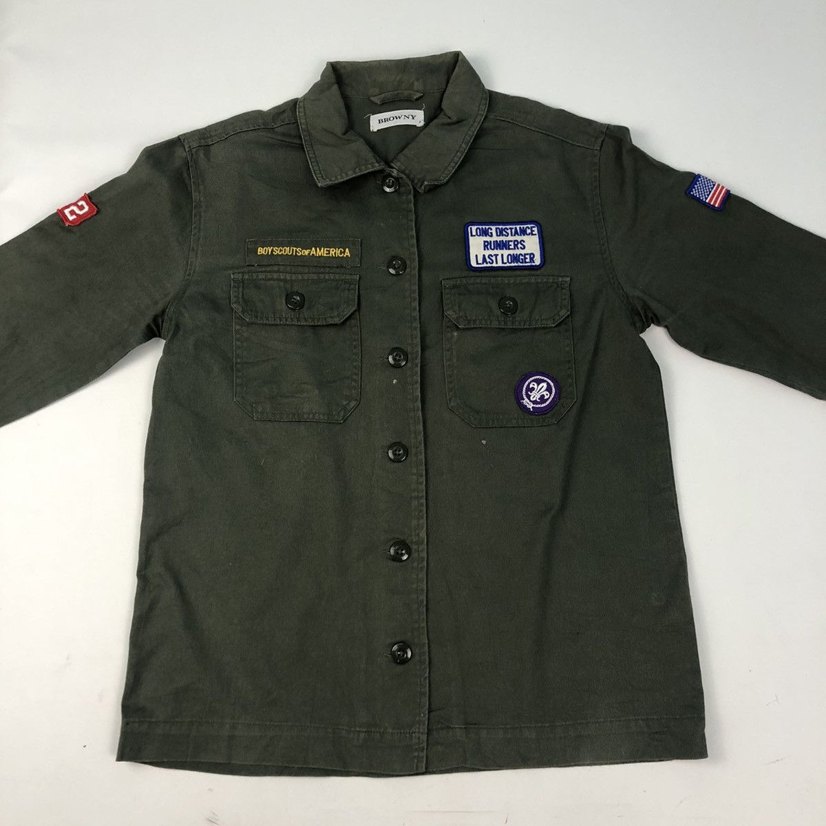 Vintage (J-218) BOY SCOUT MILITARY POLOS SHIRT | Grailed