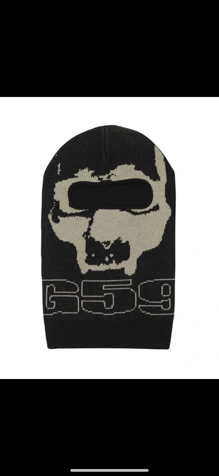 G59 Records $B LOGO KNIT SKI MASK (BLACK) | Grailed