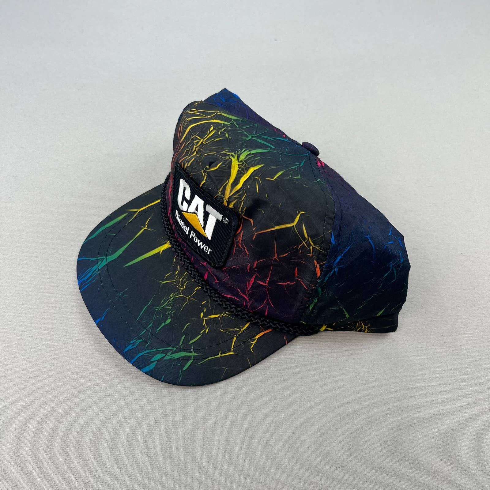 Caterpillar × Vintage Vintage Caterpillar Diesel Power Snapback Hat Black CAT 90s | Grailed