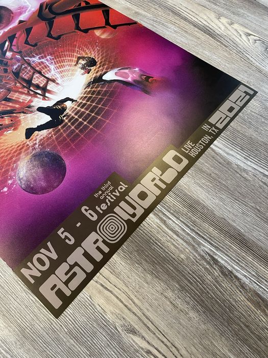 Travis Scott UNRELEASED Travis Scott Astrofest 2021 24” x 36” Poster ...