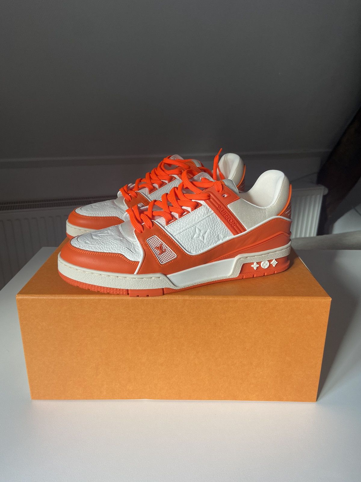 Louis Vuitton Louis Vuitton LV Trainer Orange ss20 Virgil Abloh | Grailed