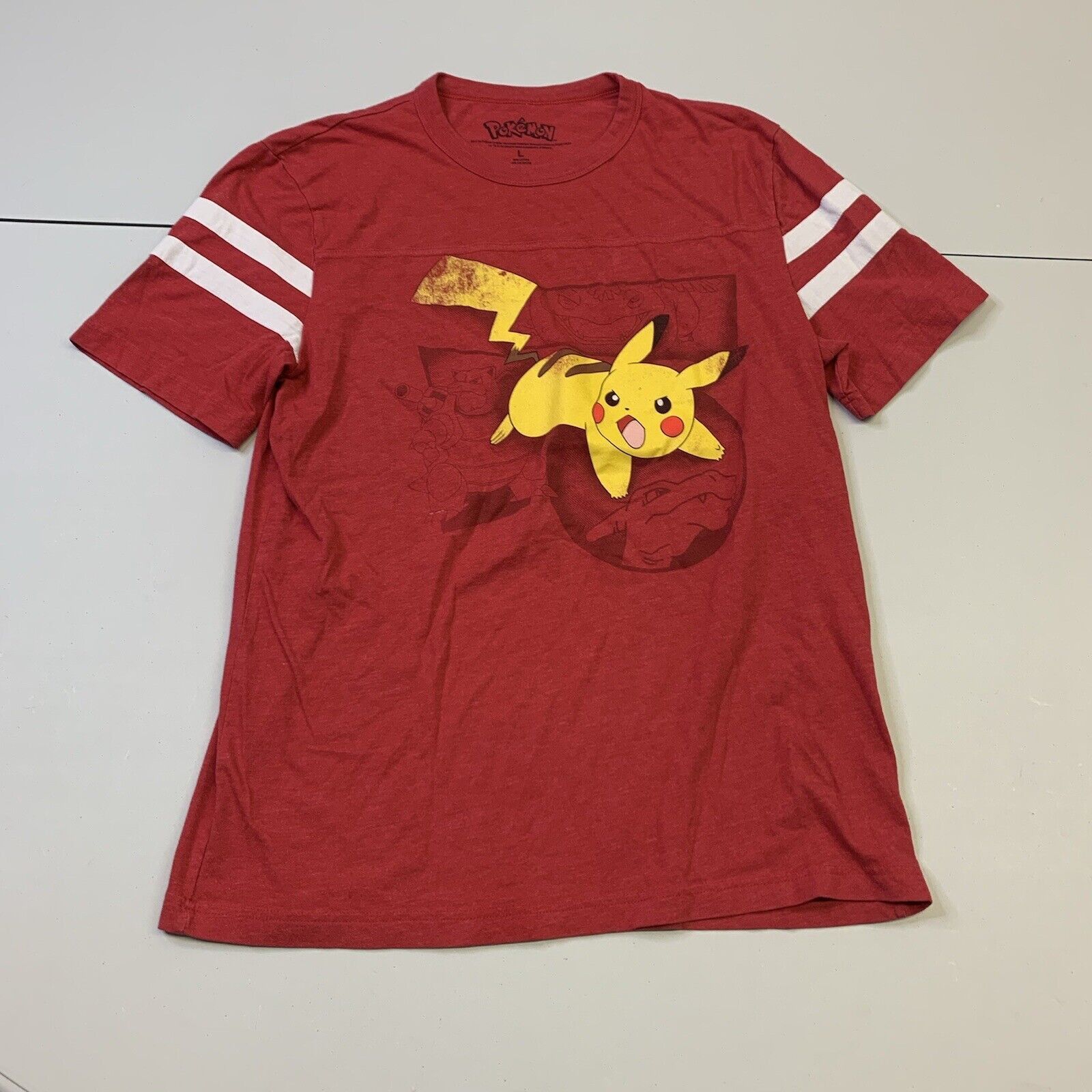 Vintage Adult Pokémon Pikachu Shirt Red Large Cartoon TV Movie Film ...