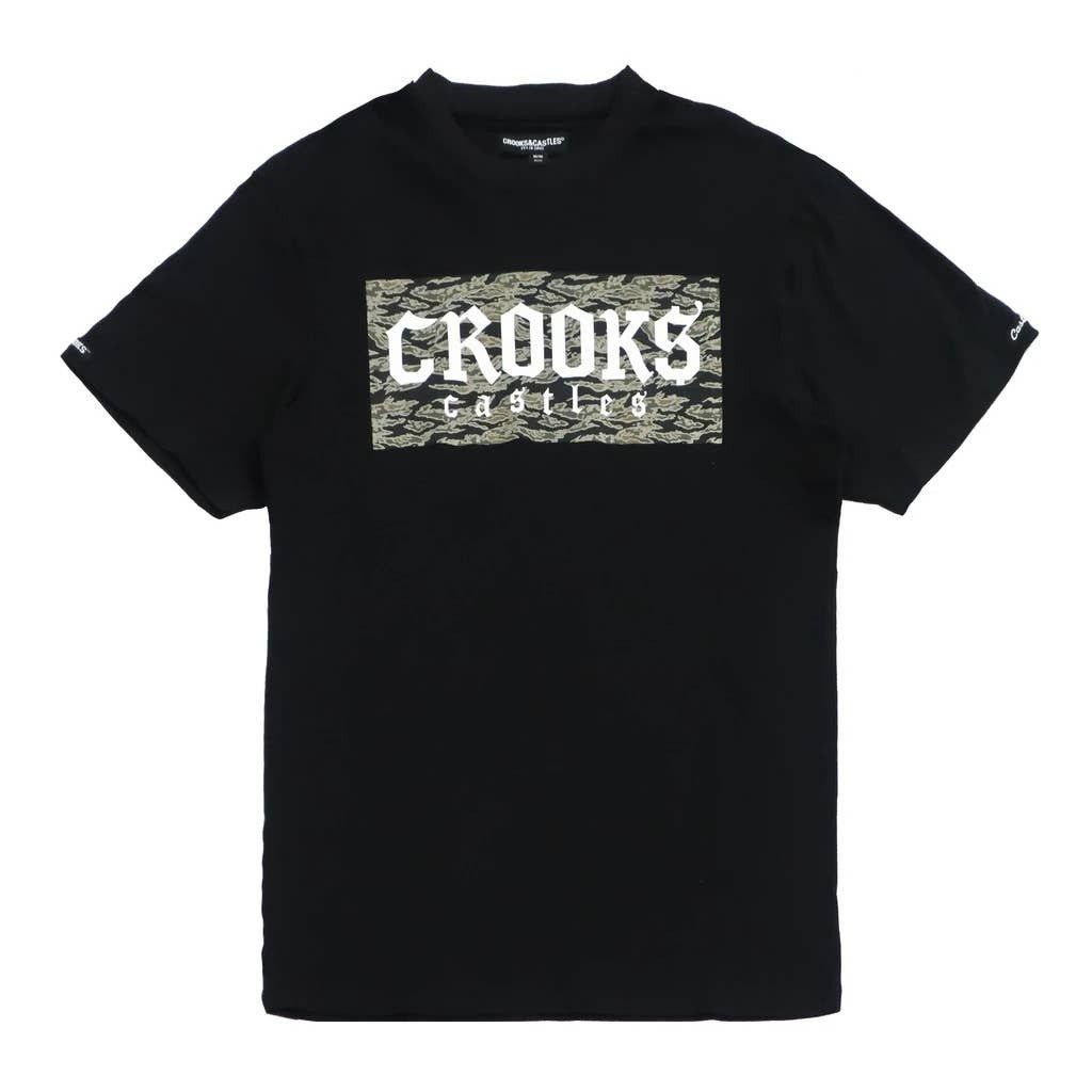 Crooks & Castles Crooks & Castles Men's Gothic Box Logo Tee T-Shirt ...