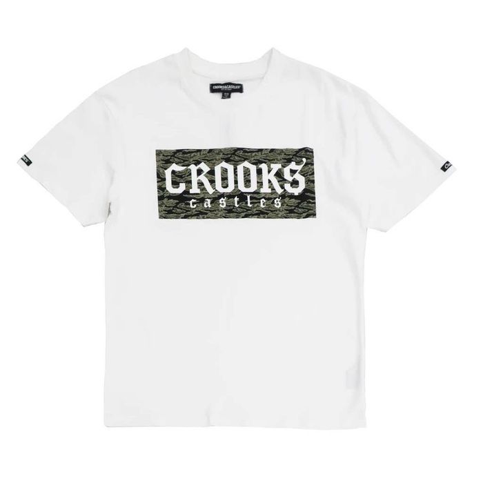 Crooks & Castles Crooks & Castles Men's Gothic Box Logo Tee T-Shirt ...