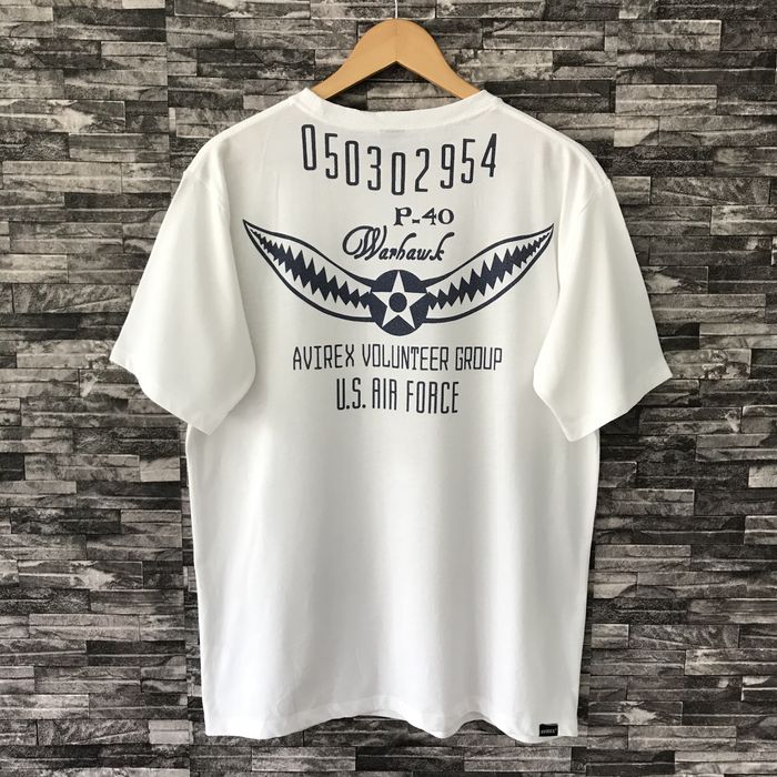 Vintage Avirex Warhawk Flying Tigers USAF Tee Shirt XL Fit L | Grailed