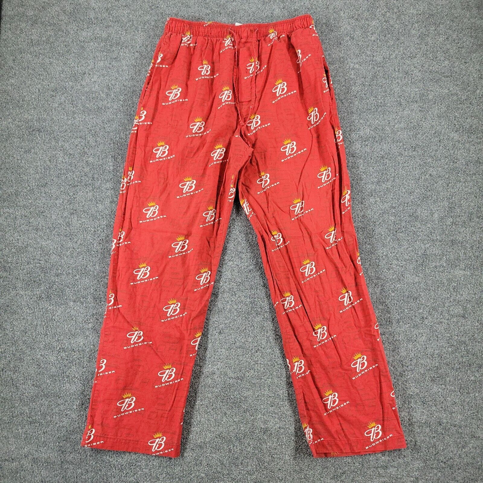 Budweiser Budweiser Pajama Pants Men's Medium Red Winner's Circle All ...
