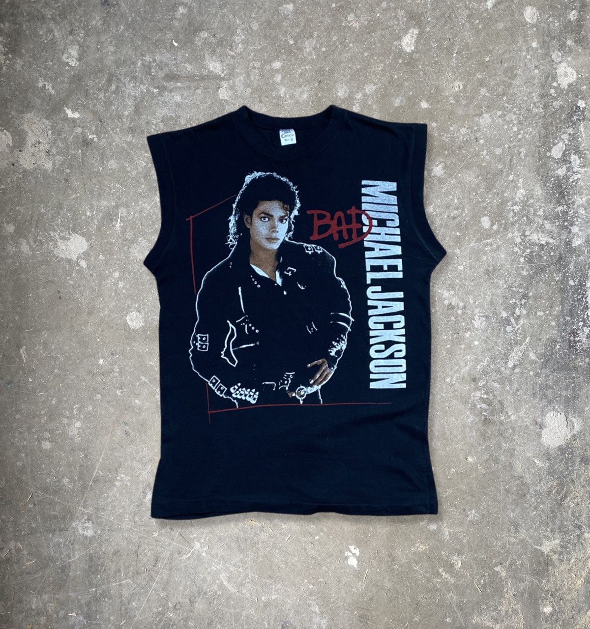 Michael Jackson × Vintage 80s Vintage Michael Jackson Bad Tank Top ...
